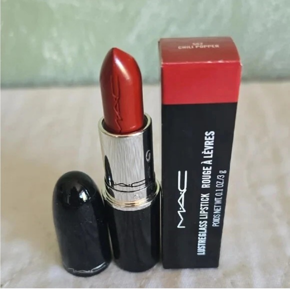 MAC Cosmetics | Makeup | Mac Cosmetics Lustreglass Lipstick Fiery Red ...